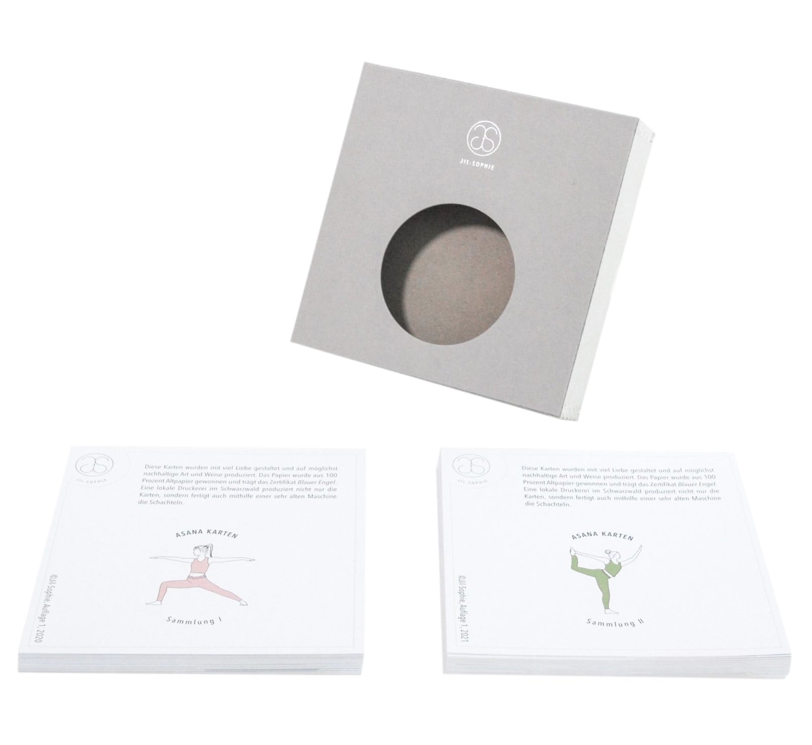 Asana card collection 1 and 2 with box | YOGISHOP