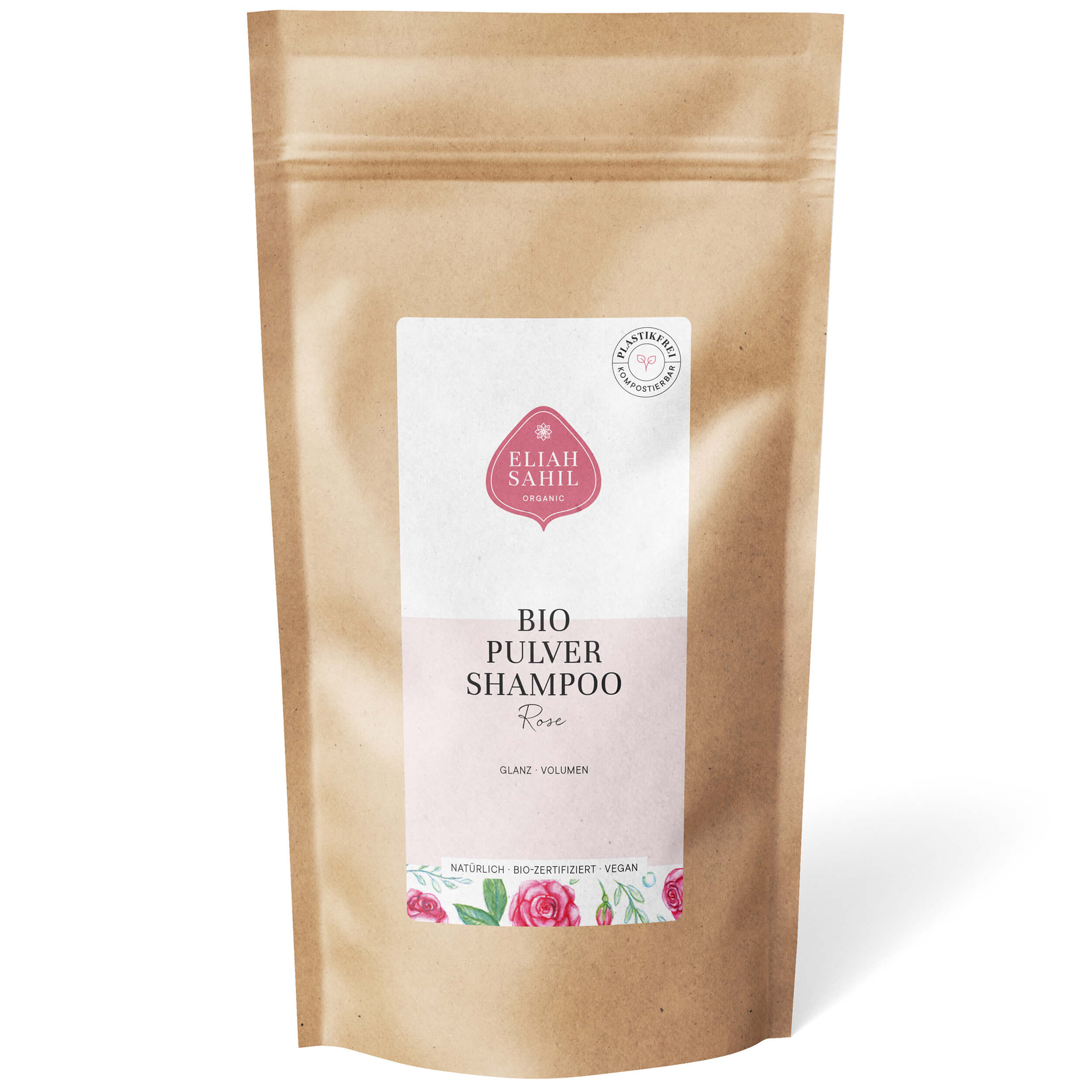 Bio Shampoo Powder - Rose-Proteine, eco refill-bag, 500 g | YOGISHOP