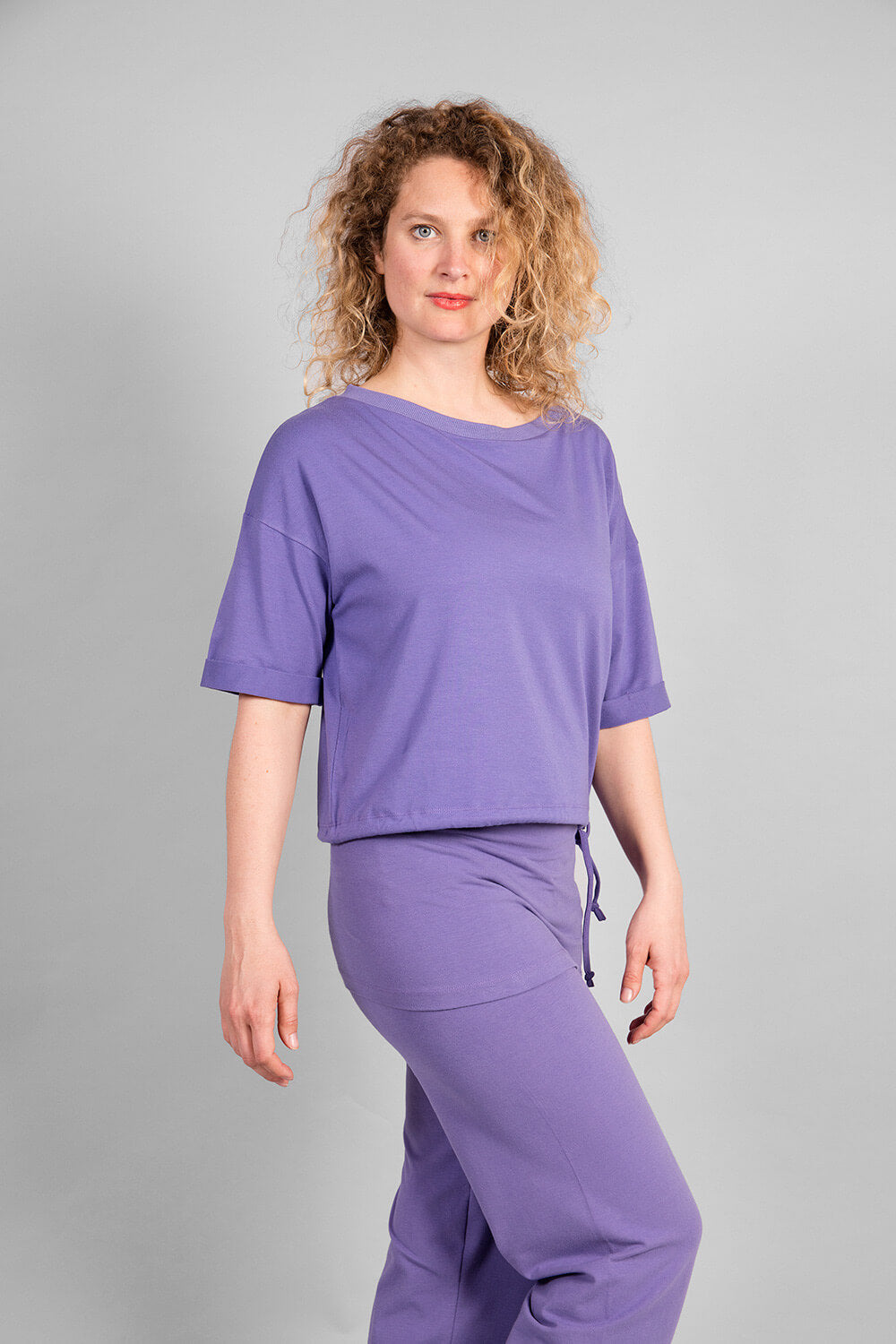Cosma Relax fit Shirt - Lilac | YOGISHOP