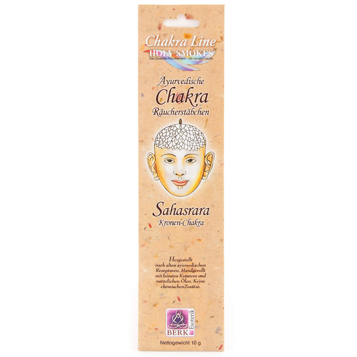 Ayurvedic Chakra Incense Sticks - Crown Chakra (Sahasrara), 10 g | YOGISHOP