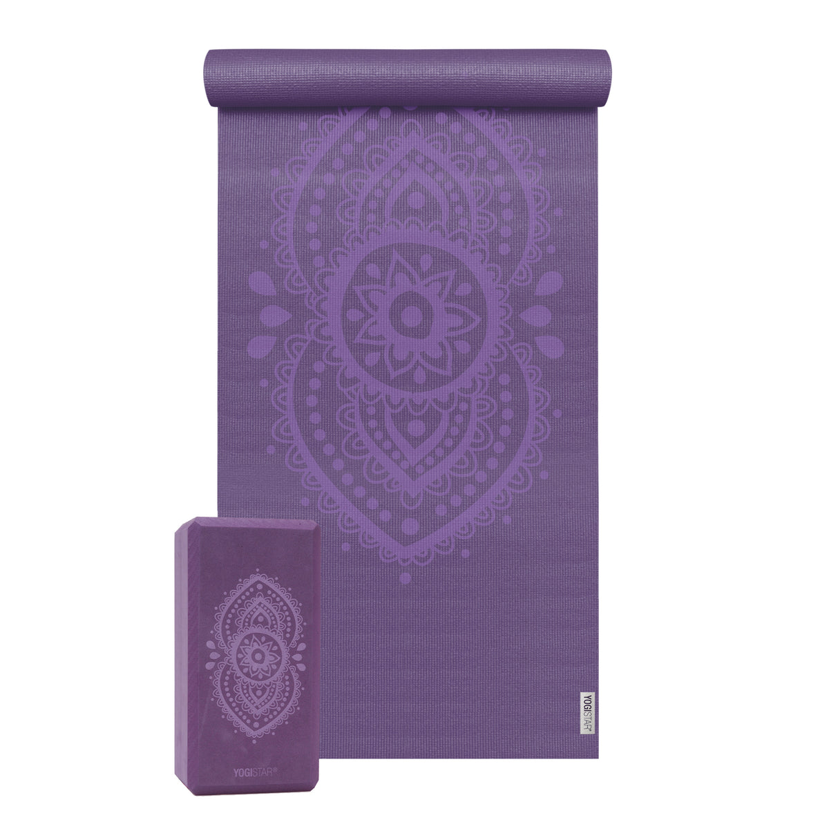 Yoga-Set Edizione Iniziale - ajna chakra (Tappetino da yoga + 1 Blocco ...